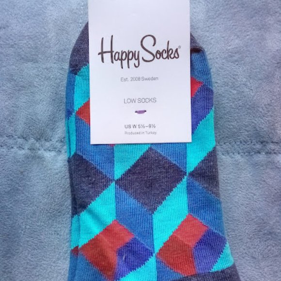 Happy Socks | Accessories | Happy Socks Rednavyblue Socks Low | Poshmark